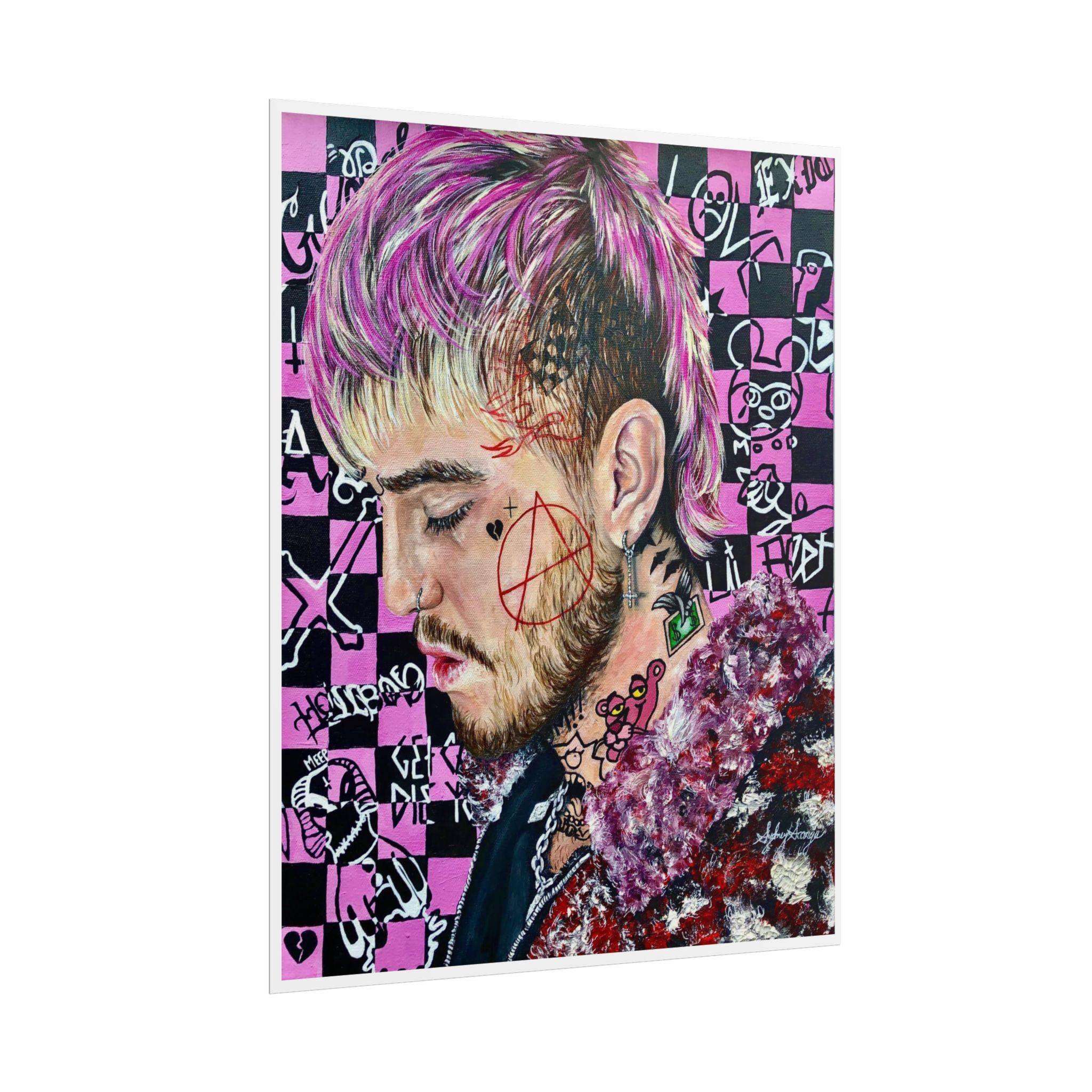 Lil Peep Original Print Poster of Lil Peep Lil Peep Wall Art GBC - Etsy