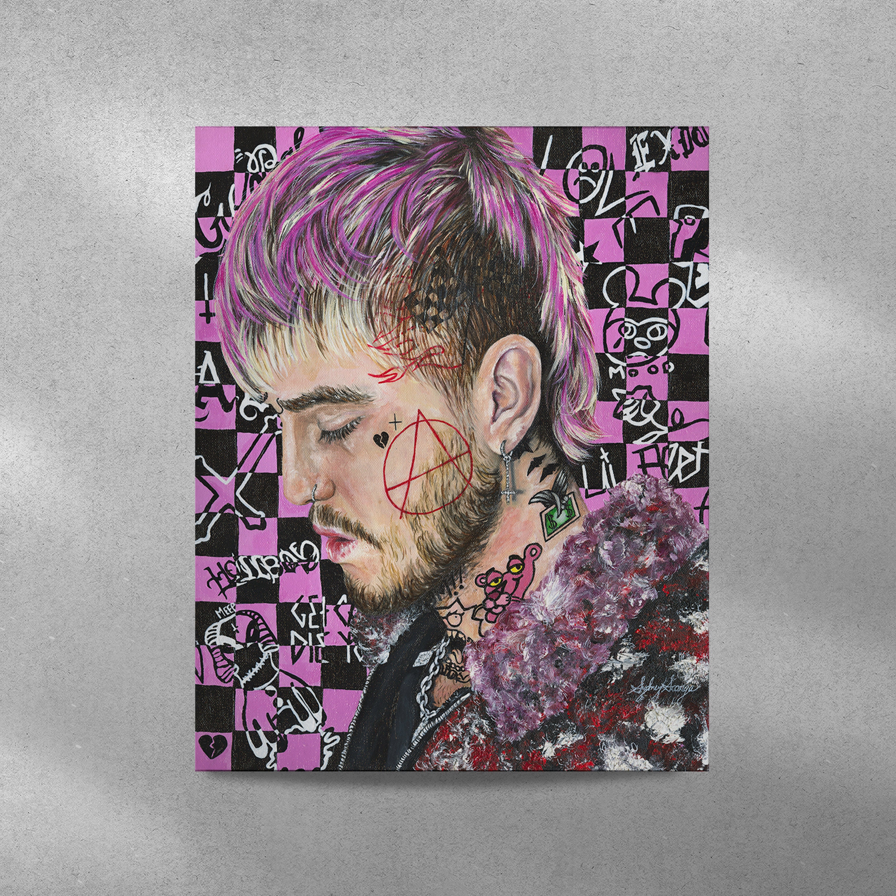 Lil Peep Original Print Poster of Lil Peep Lil Peep Wall Art GBC - Etsy