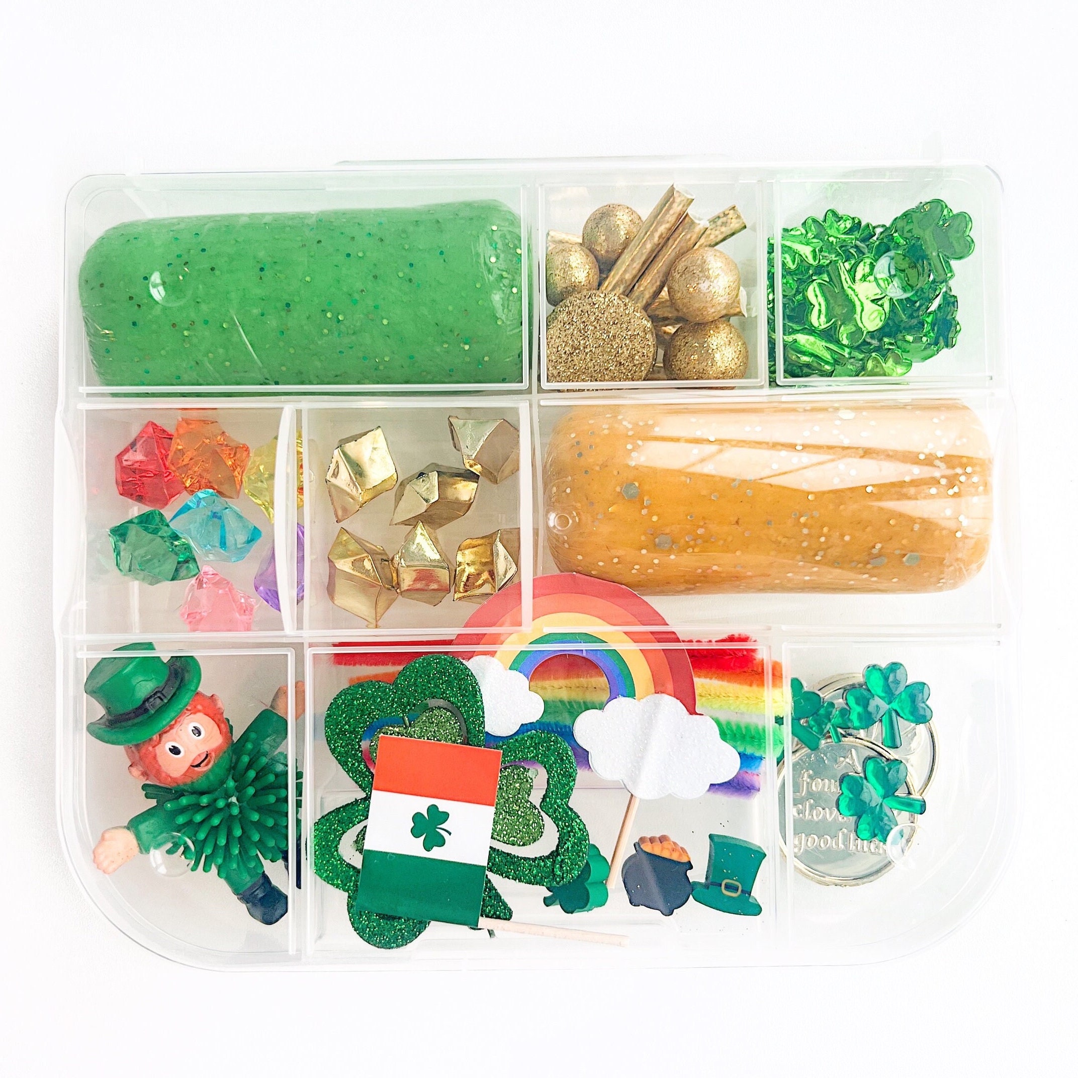 St Patricks Day Play Dough Kit, St Patricks Day Sensory Kit, St ...