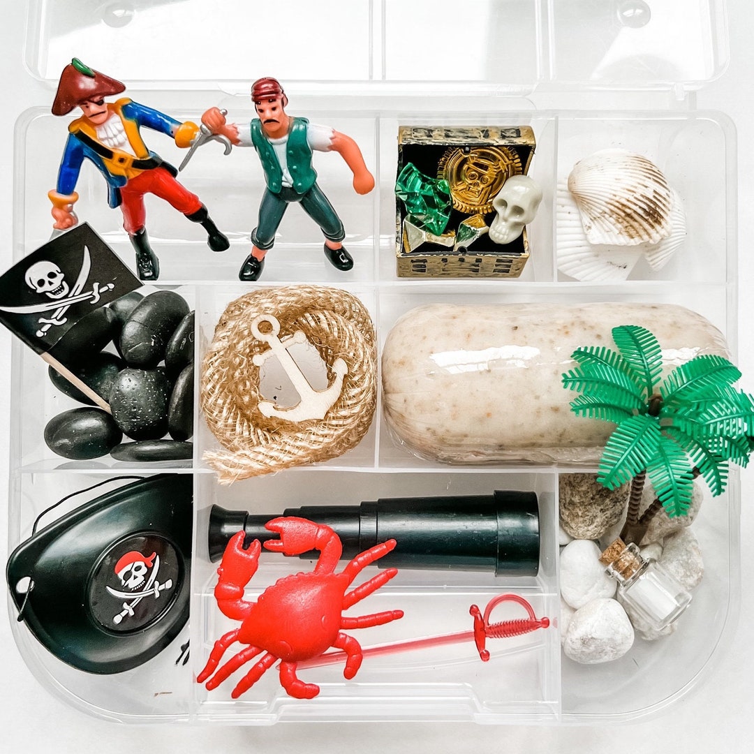 Pirate Play Dough Kit, Pirate Busy Box, Pirate Sensory Kit, Pirate Busy ...