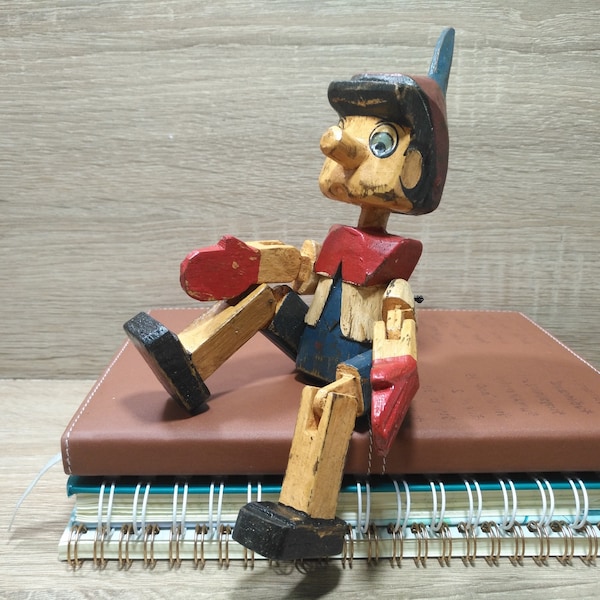 Wooden Pinocchio - Etsy