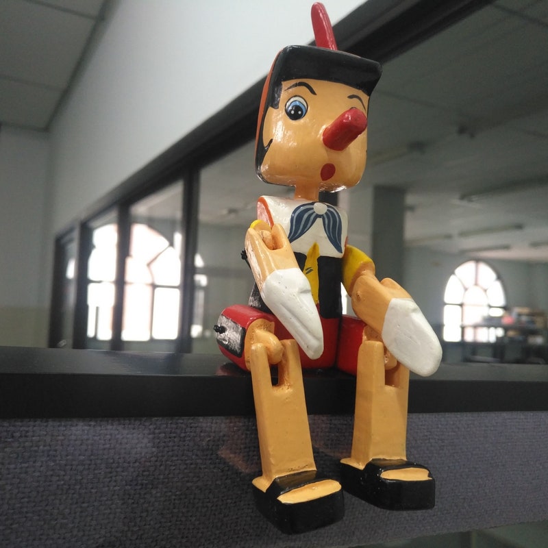 Wooden Pinocchio Puppet - Etsy