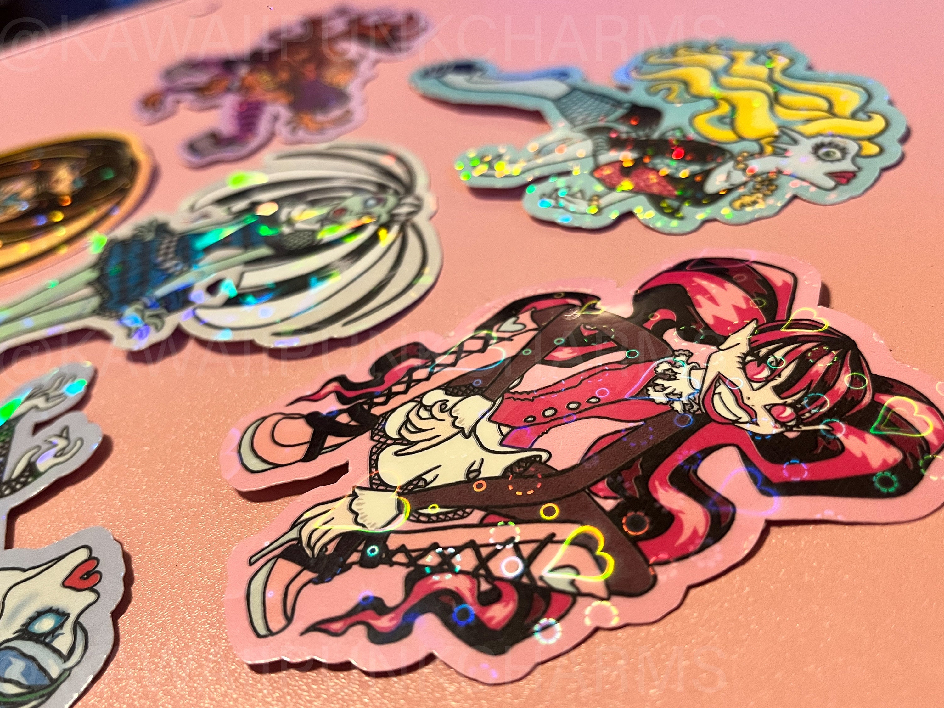 OOAK Monster High Inspired Collectible Ghouls Sticker Art - Etsy