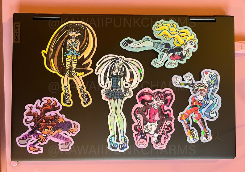 OOAK Monster High Inspired Collectible Ghouls Sticker Art - Etsy