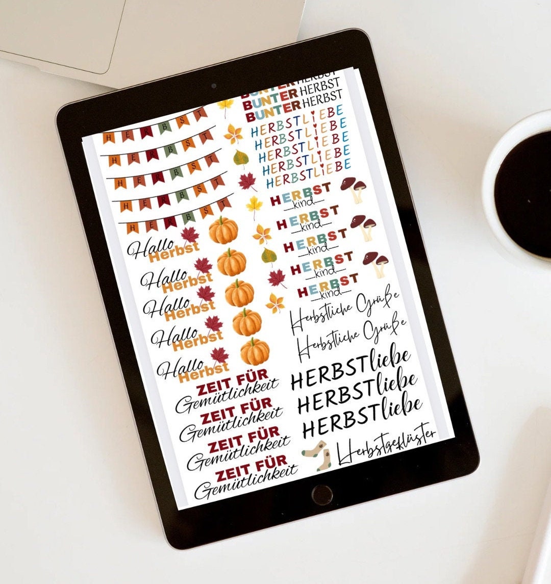 Autumn PDF Template - Etsy