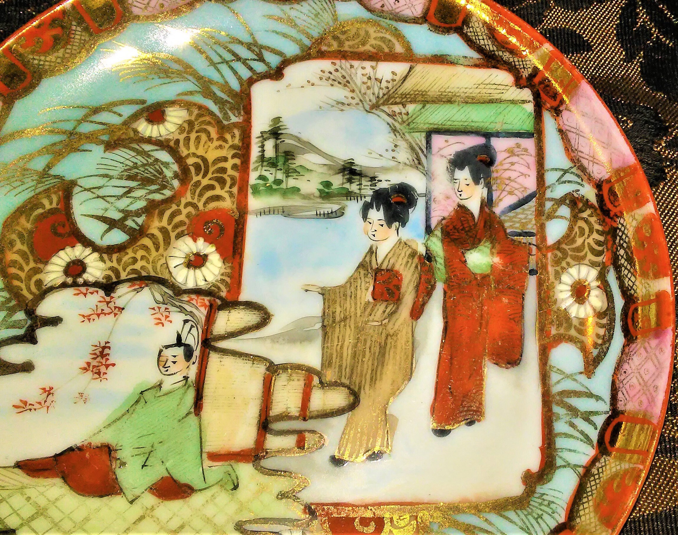 Antique Kutani Japanese Porcelain Plates - Etsy