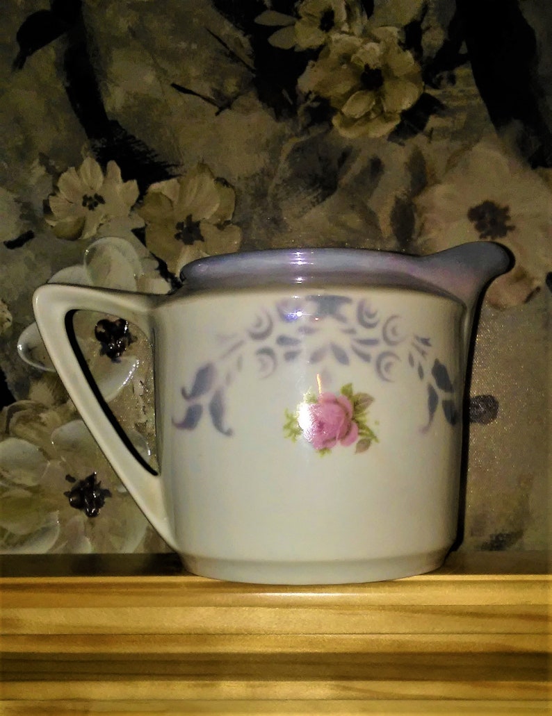 Large Vintage German Lusterware Creamer - Etsy