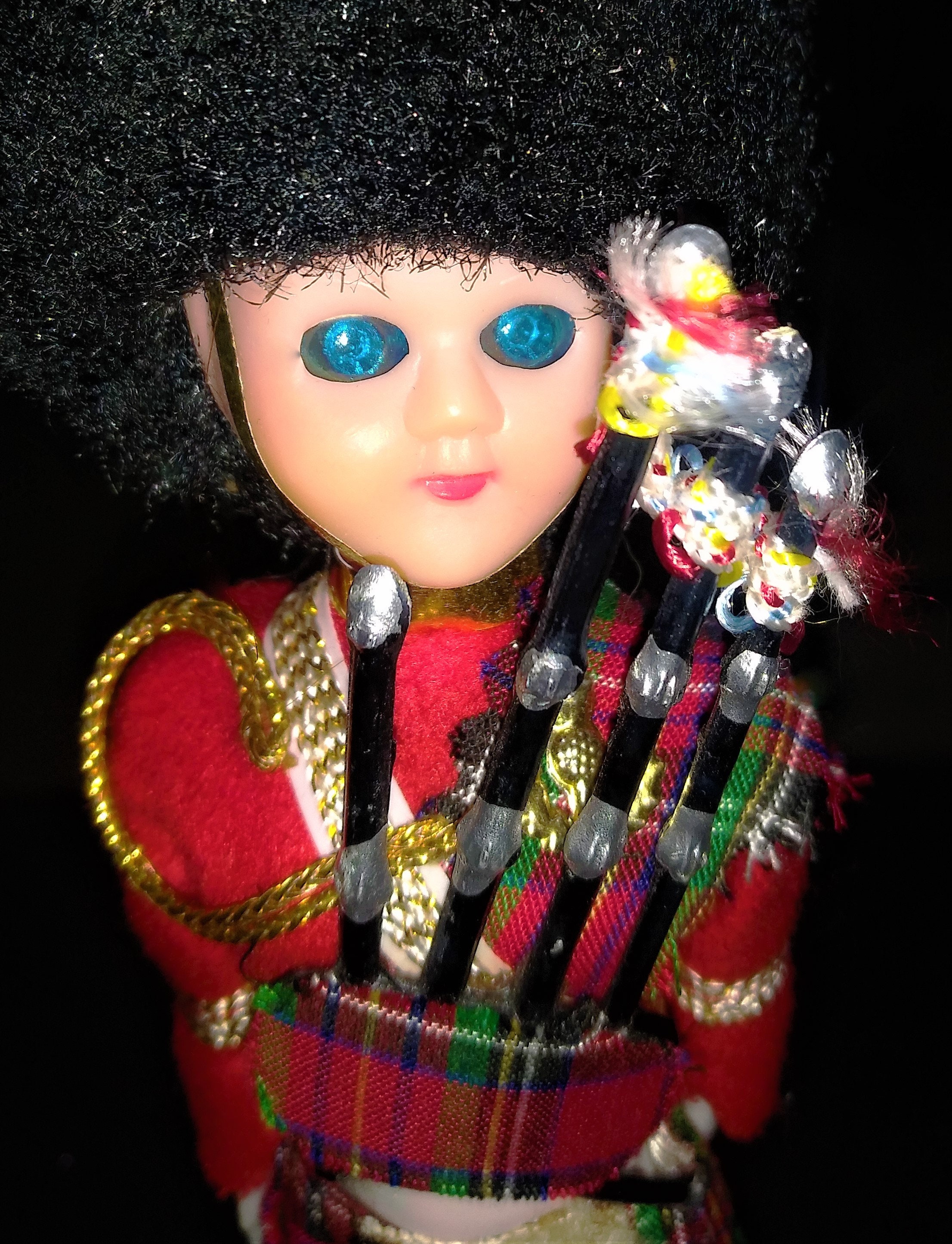 Vintage Scottish Bagpiper Souvenir Doll Etsy Canada