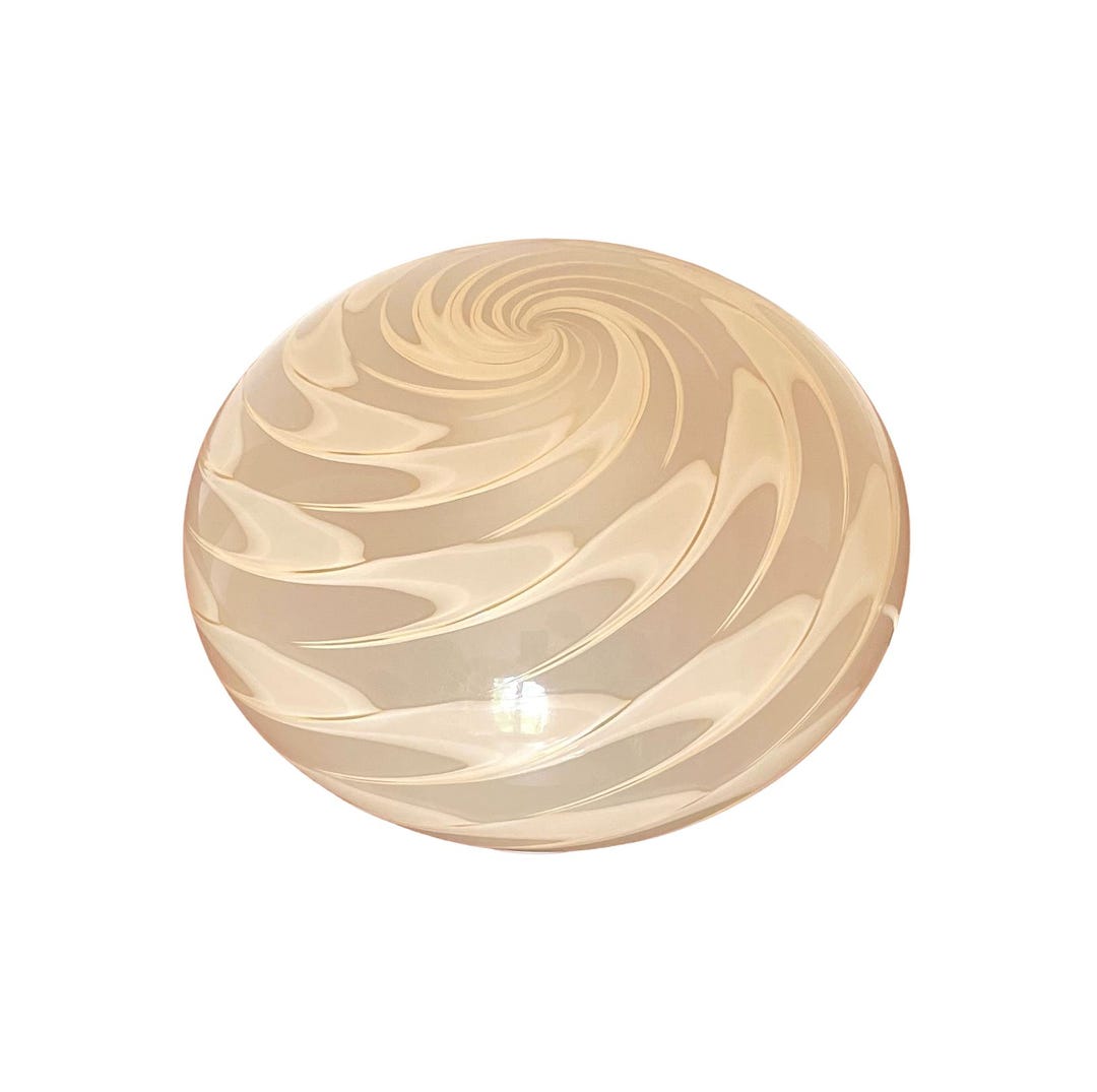 Pretty Amber PLUME SWIRL Murano Table Lamp - Handmade by Murano Glass ...