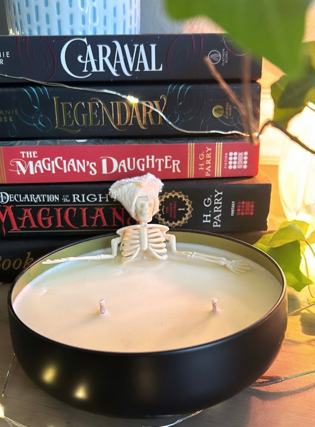 Skeleton Candle, Halloween, Home Decor, Natural Coconut Soy Wax, Gift ...