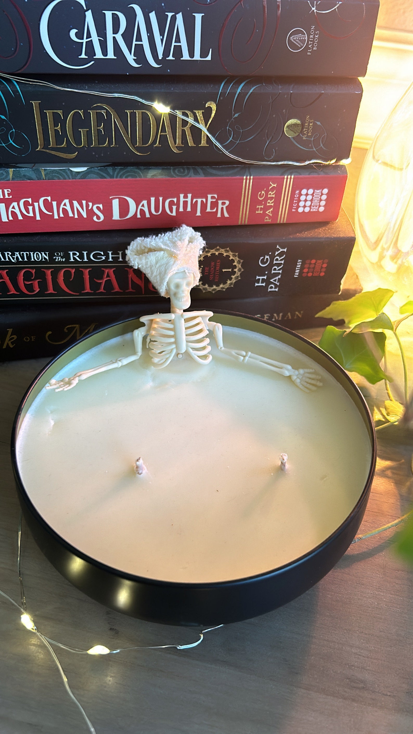 Skeleton Candle, Halloween, Home Decor, Natural Coconut Soy Wax, Gift ...