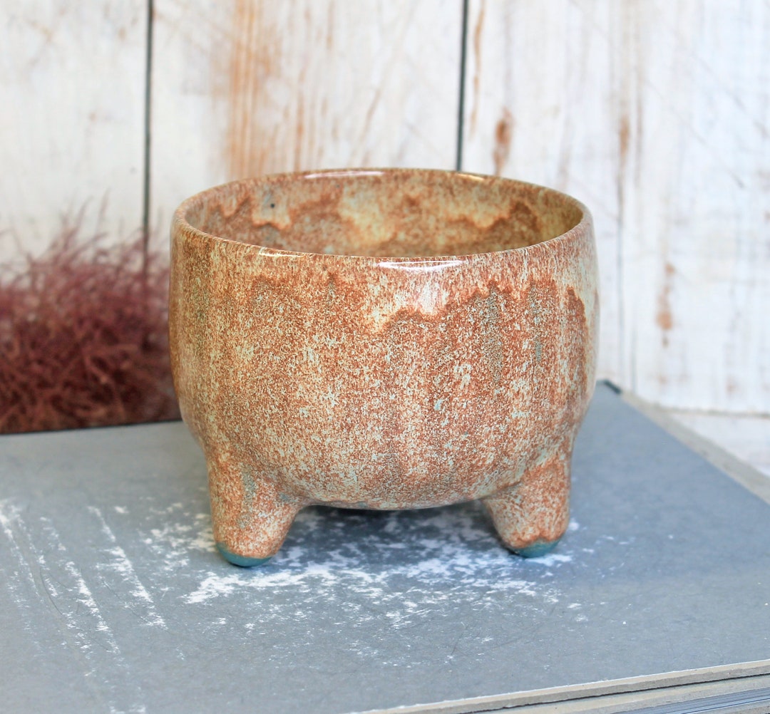 Ceramic Pottery Planter With Legs - Etsy