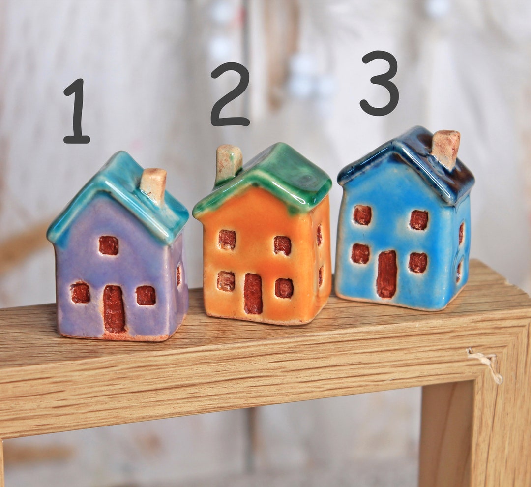 Small Decorative Ceramic Houses - Etsy