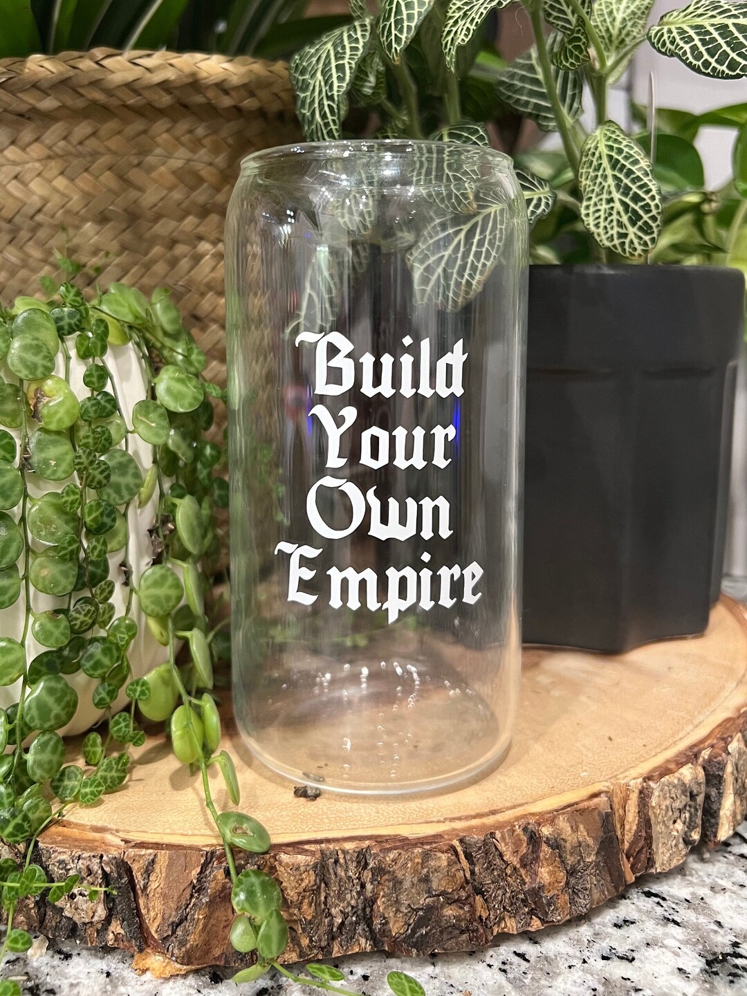 Build Your Own Empire Glass Cup 16 Oz - Etsy