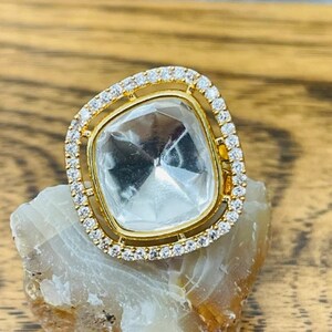 Polki Diamond Ring, Rose Cut Polki Ring, Handmade Jewelry Polki Jewelry ...