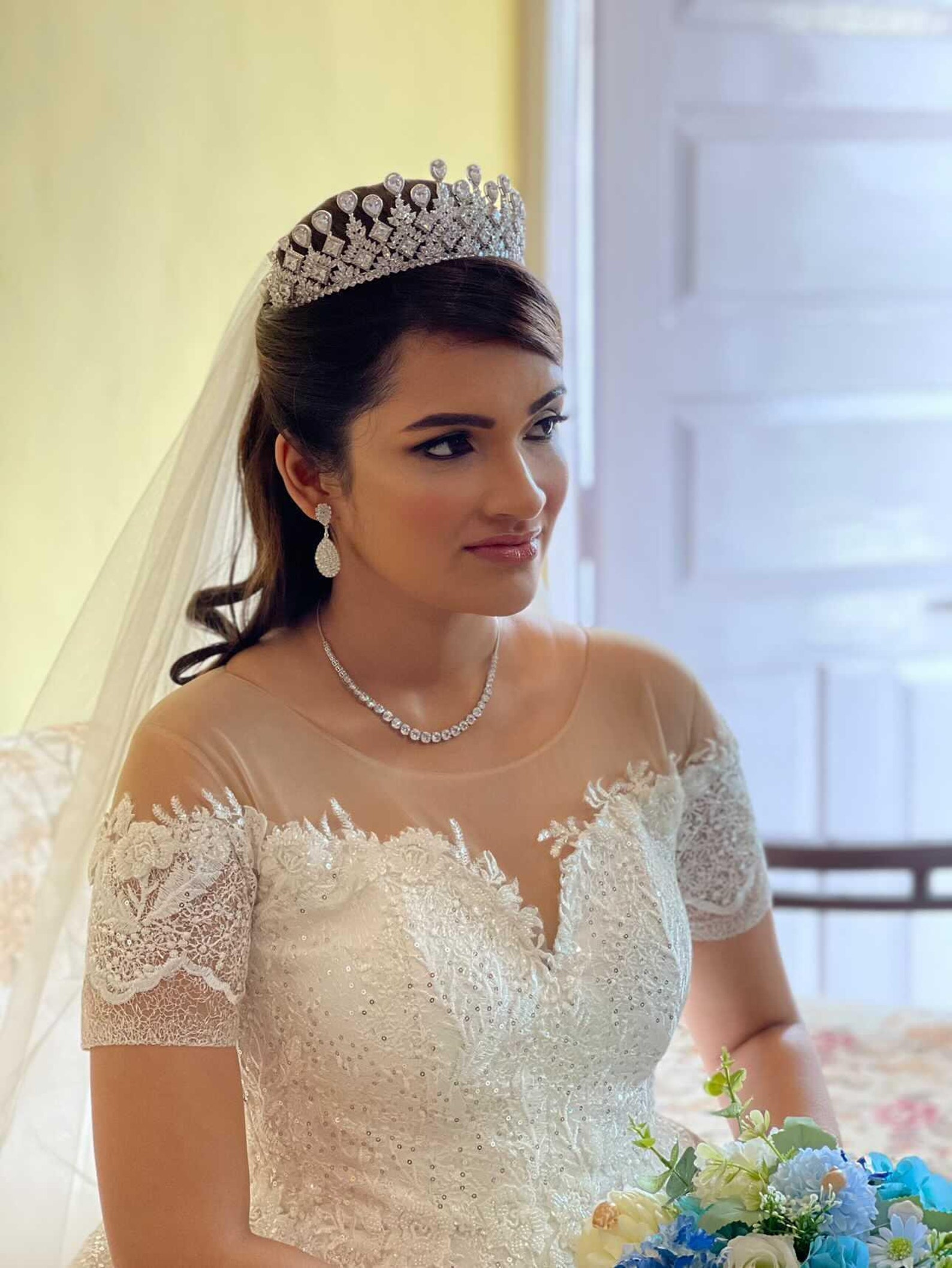 Silver Bridal Tiara Silver Rhinestone Wedding Tiarawedding | Etsy