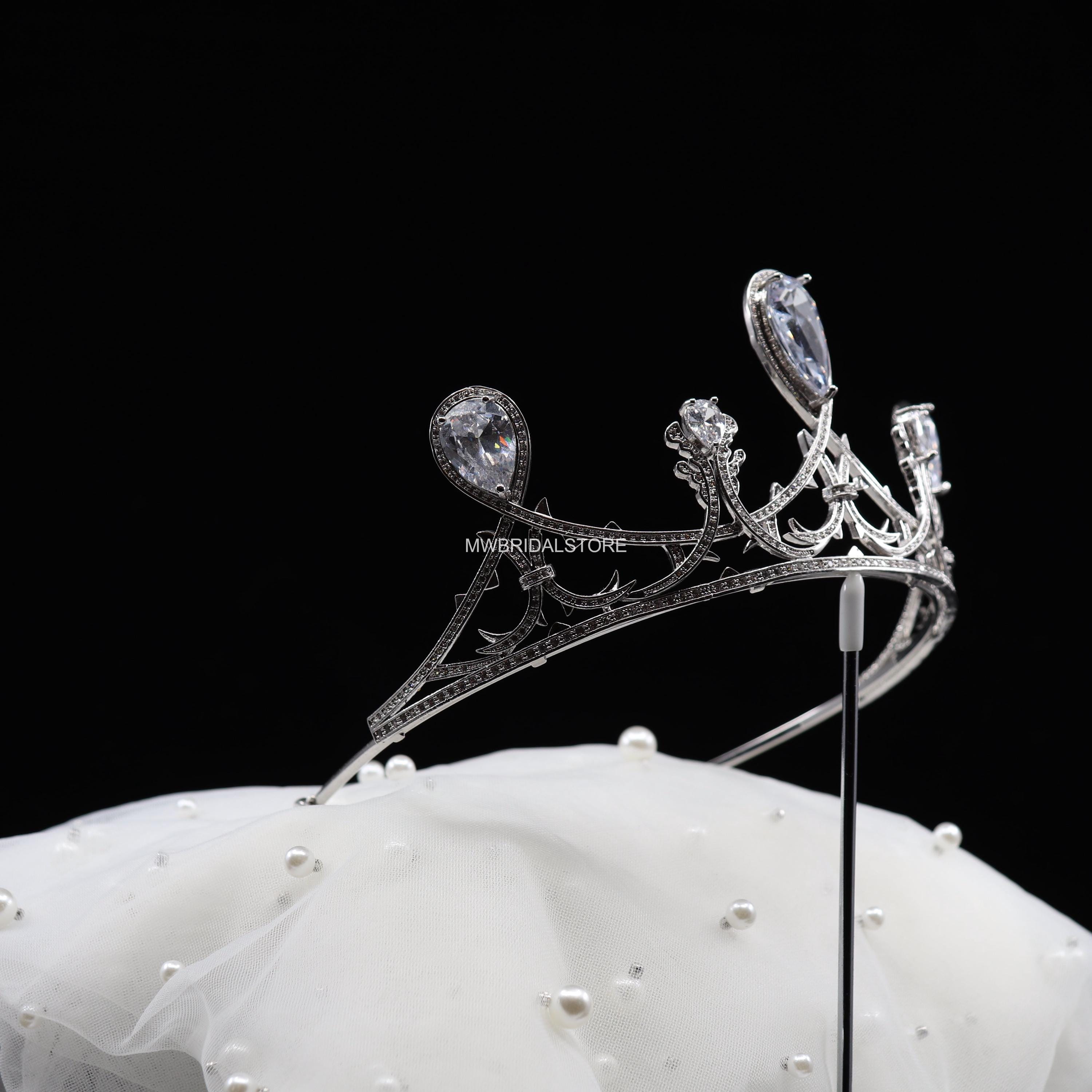 IRINA - WEDDING CROWN, Bridal Crown, Bridal Tiara, Wedding Tiara ...