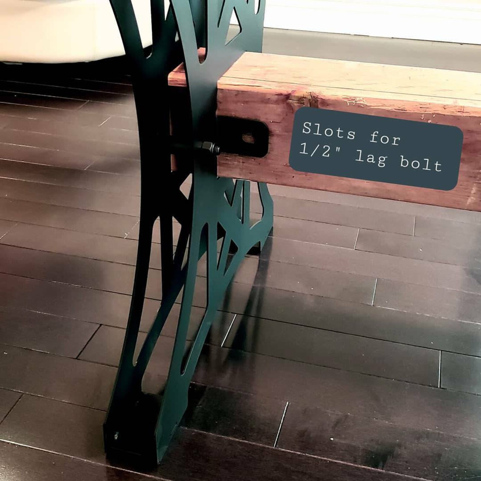 Live Edge Table Legs X-shape Modern Industrial Rustic - Etsy Canada