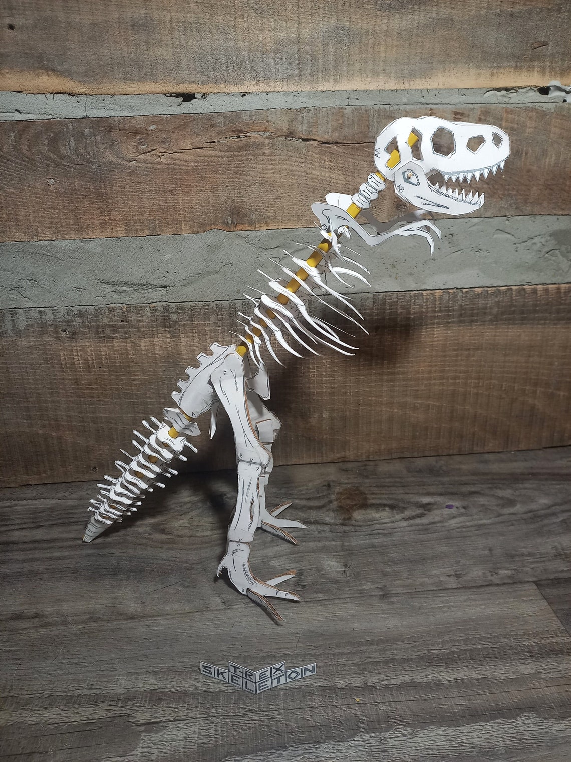 T-rex Skeleton Papercraft Template, Dinosaur Coloring Pages, Dinosaur ...
