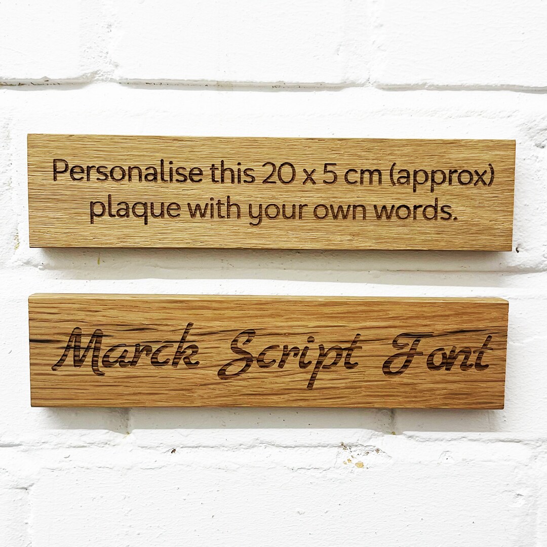 Personalised Solid Oak Wood Door Sign Wooden Name Sign Baby Child Door ...