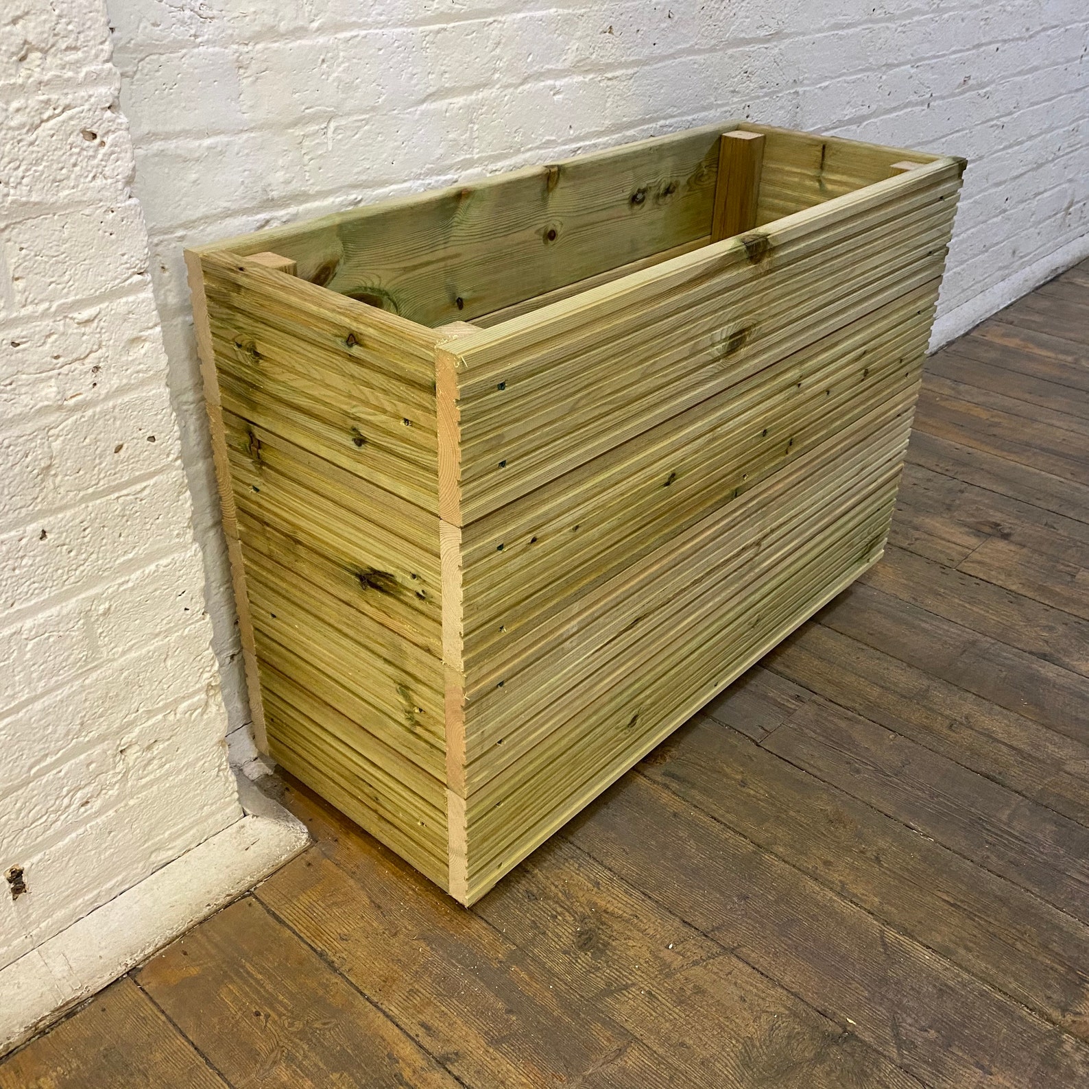 Large Tall Wooden Decking Patio Planter Trough Herb Box 63cm - Etsy UK