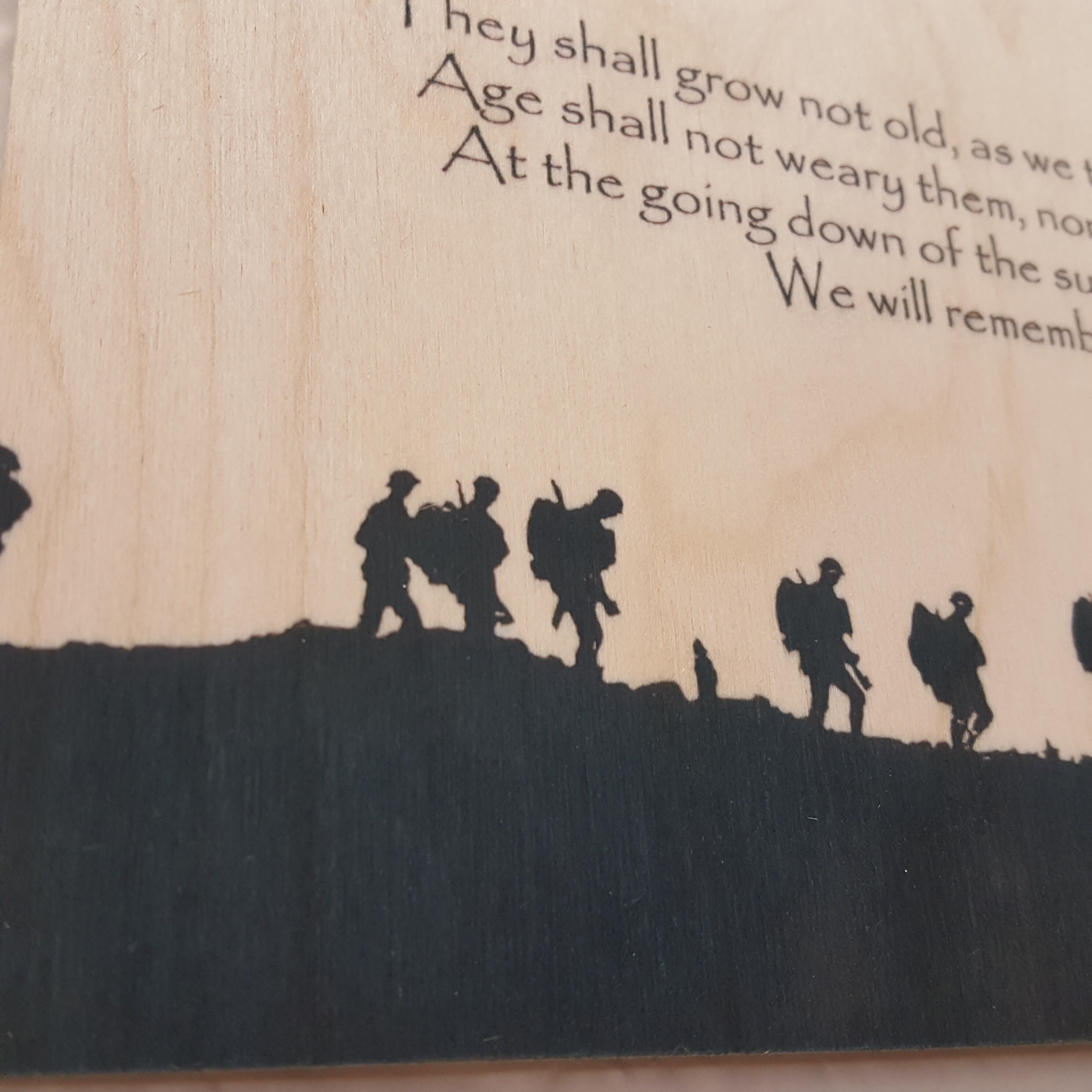 Military Poppy Remembrance Flanders Field Wall Plaque Sign Memorial ...