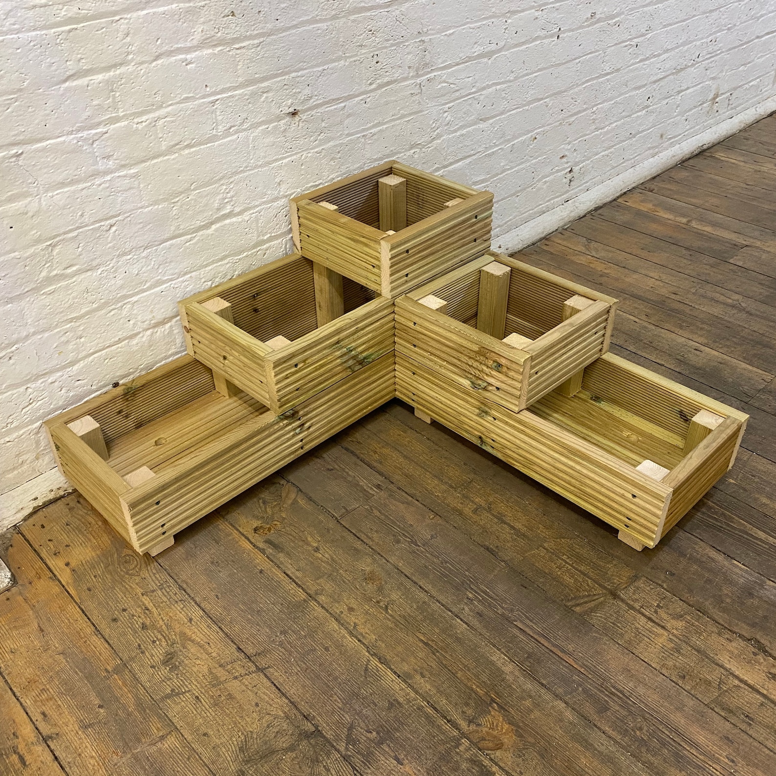 Large 3 Tiered Corner Garden Level Steps Wooden Decking Patio - Etsy