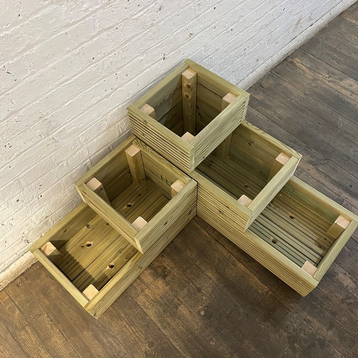 Large 3 Tiered Corner Garden Level Steps Wooden Decking Patio - Etsy UK