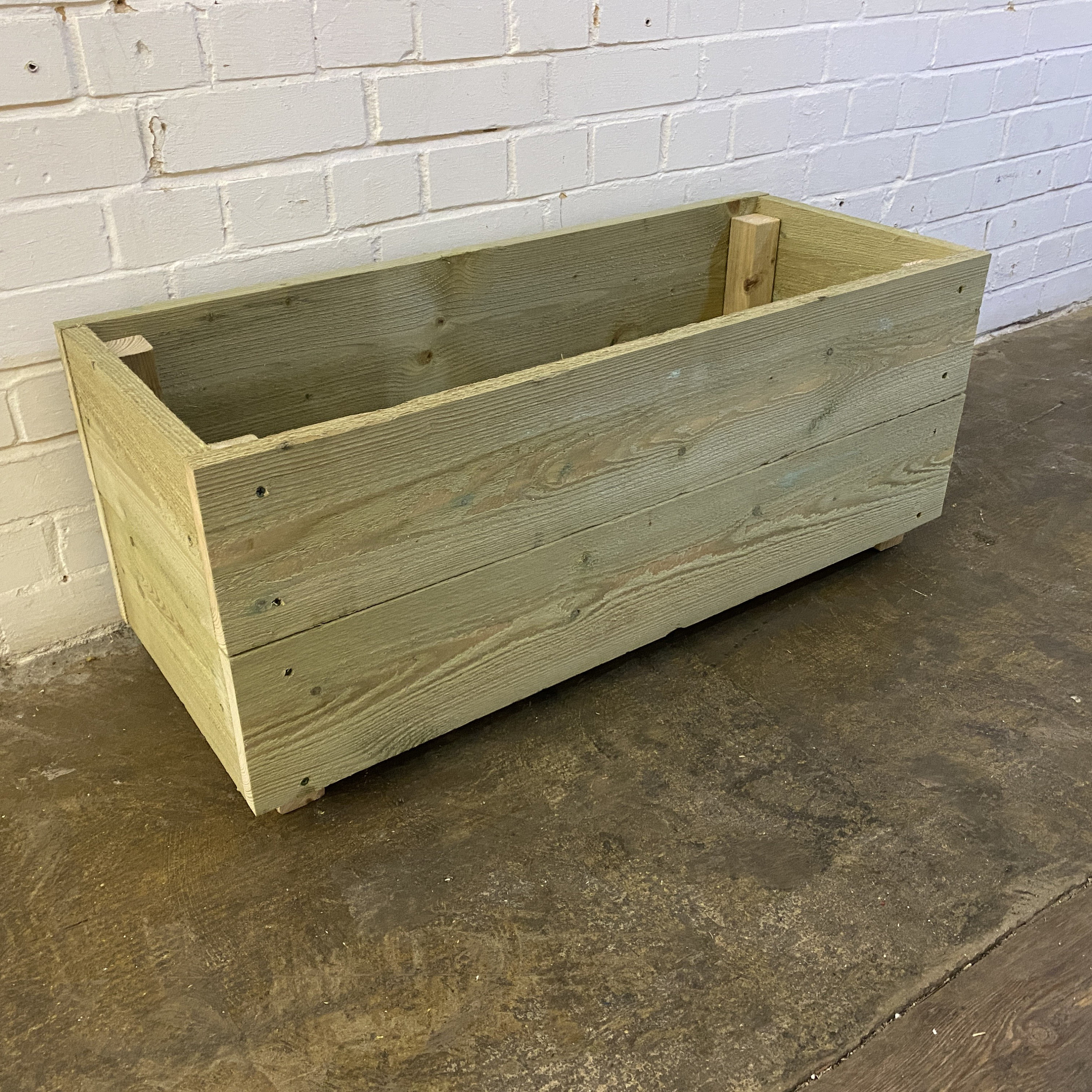 Large Garden Wooden Patio Planter Trough Herb Garden 88cm Wide | Etsy UK