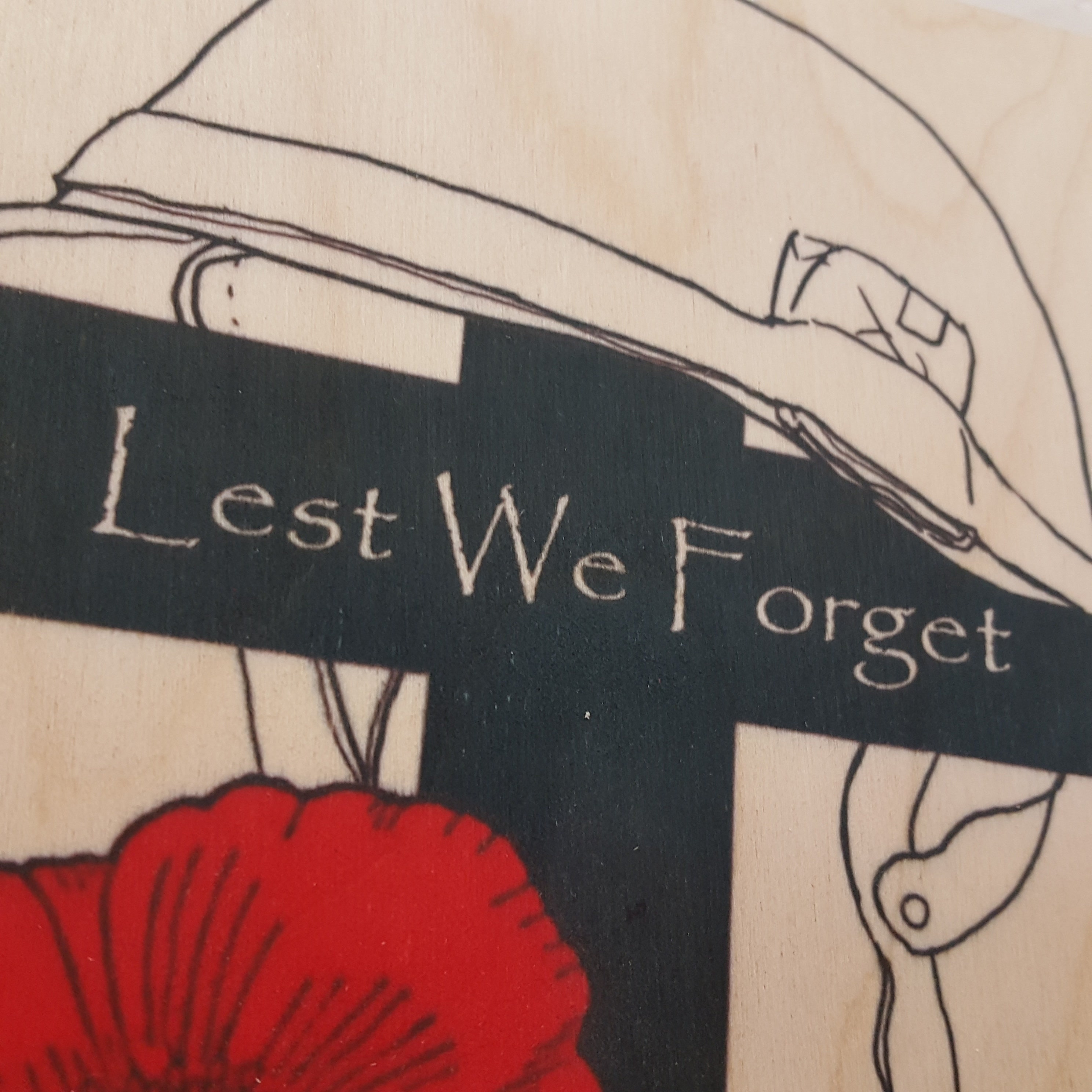 Military Poppy Remembrance Flanders Field Wall Plaque Sign Memorial ...