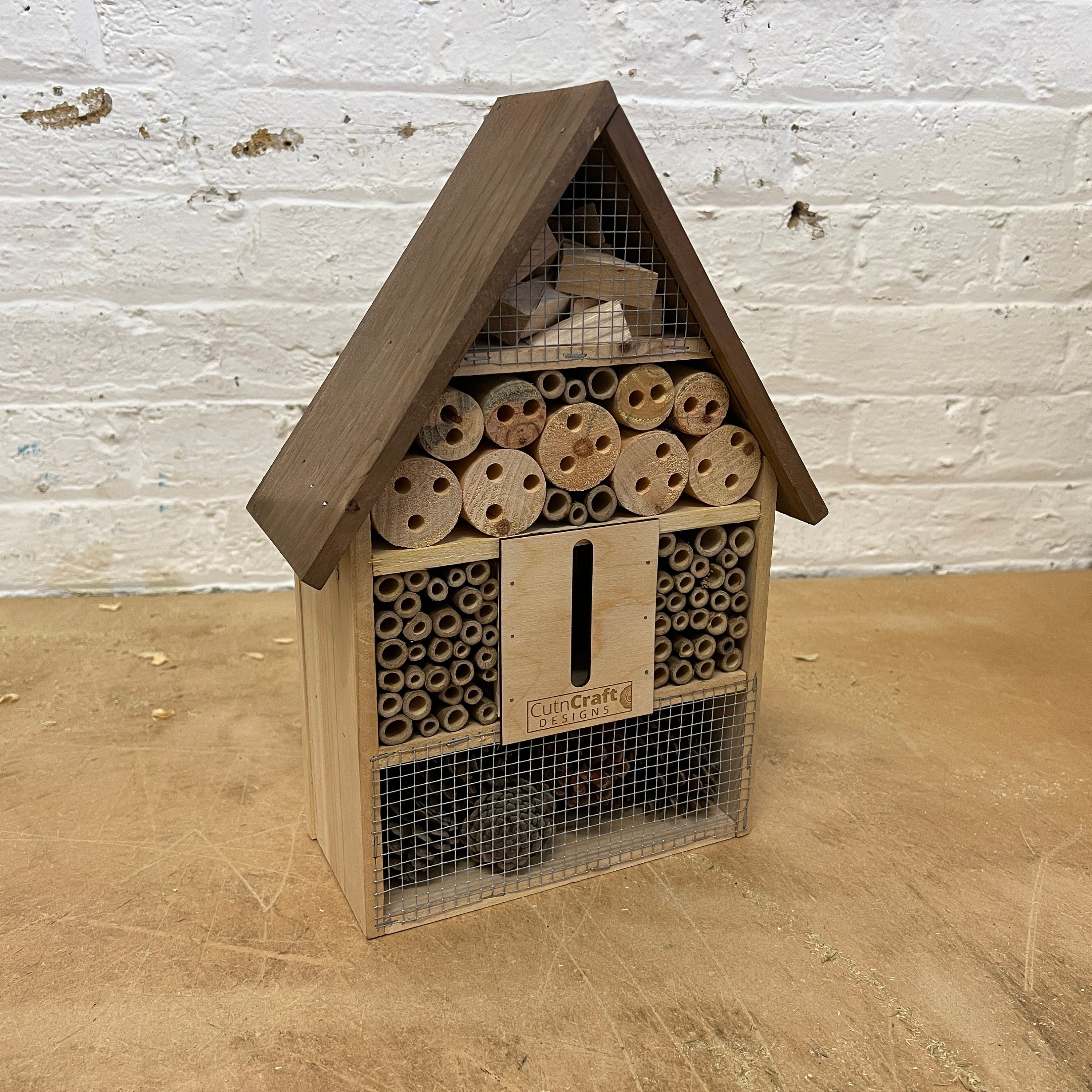 Large Wooden Insect Bug & Bee House Hotel 37x26cm - Etsy UK
