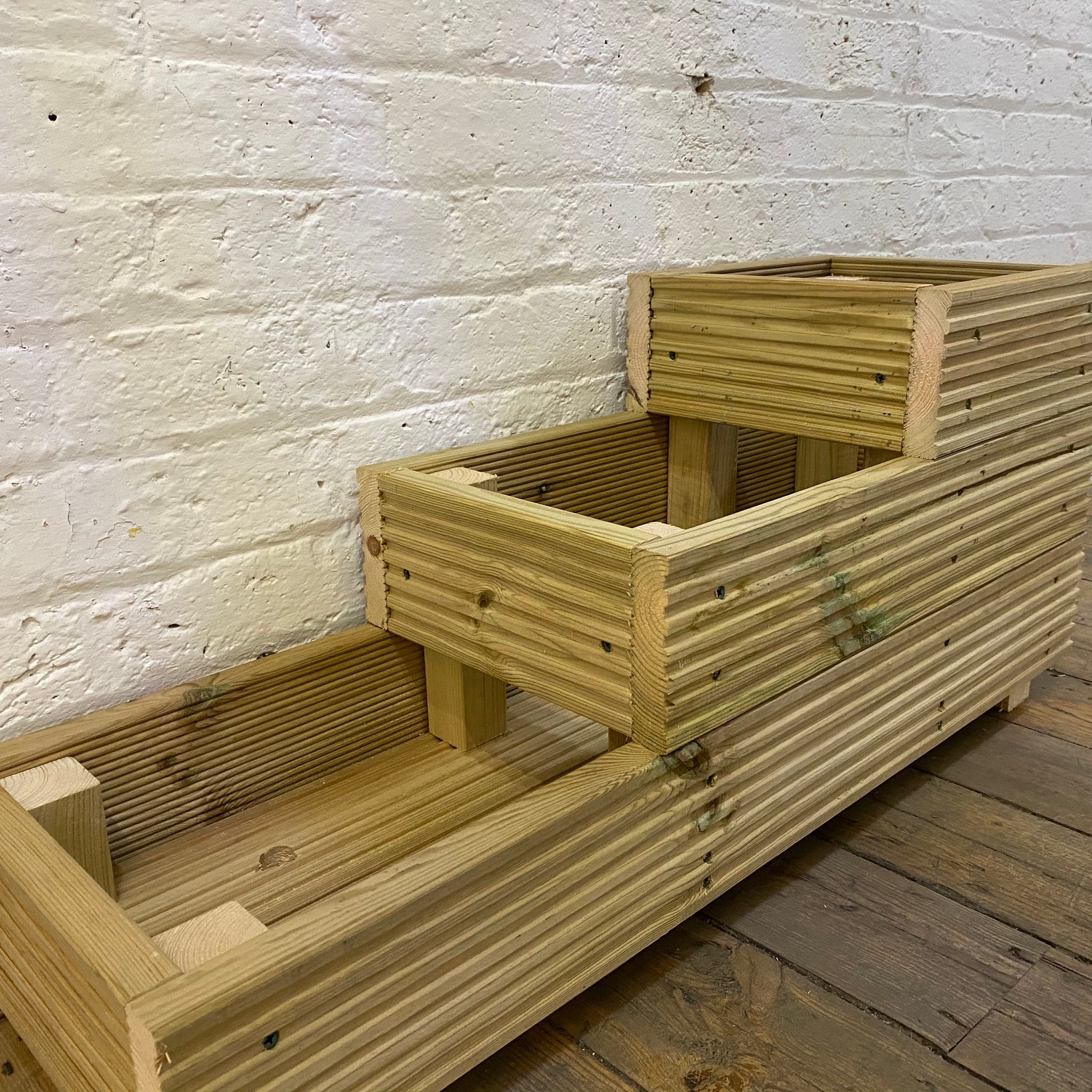 Large 3 Tiered Corner Garden Level Steps Wooden Decking Patio - Etsy