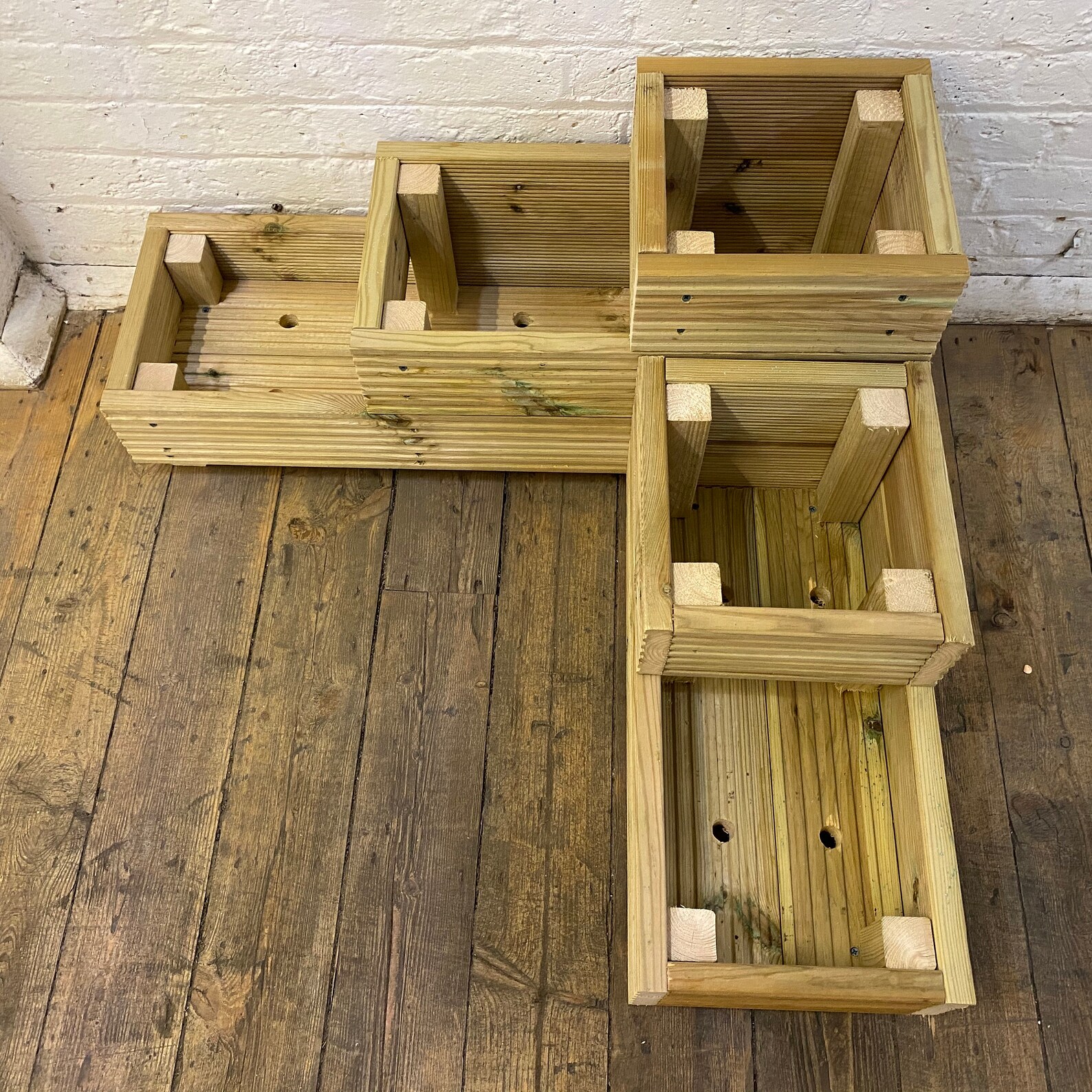 Large 3 Tiered Corner Garden Level Steps Wooden Decking Patio - Etsy