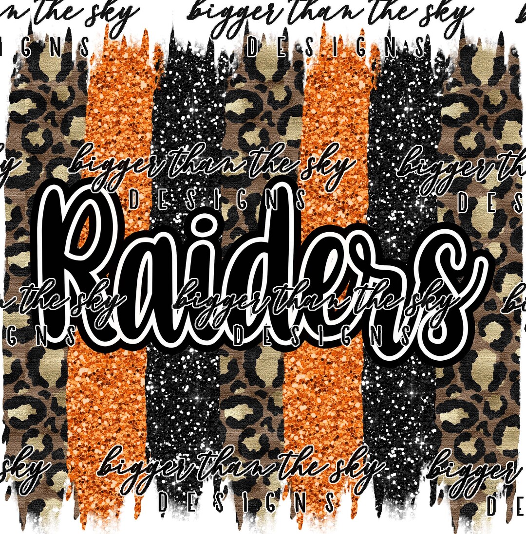 I Love My RAIDERS Orange & Black Sublimation PNG Digital Download - Etsy