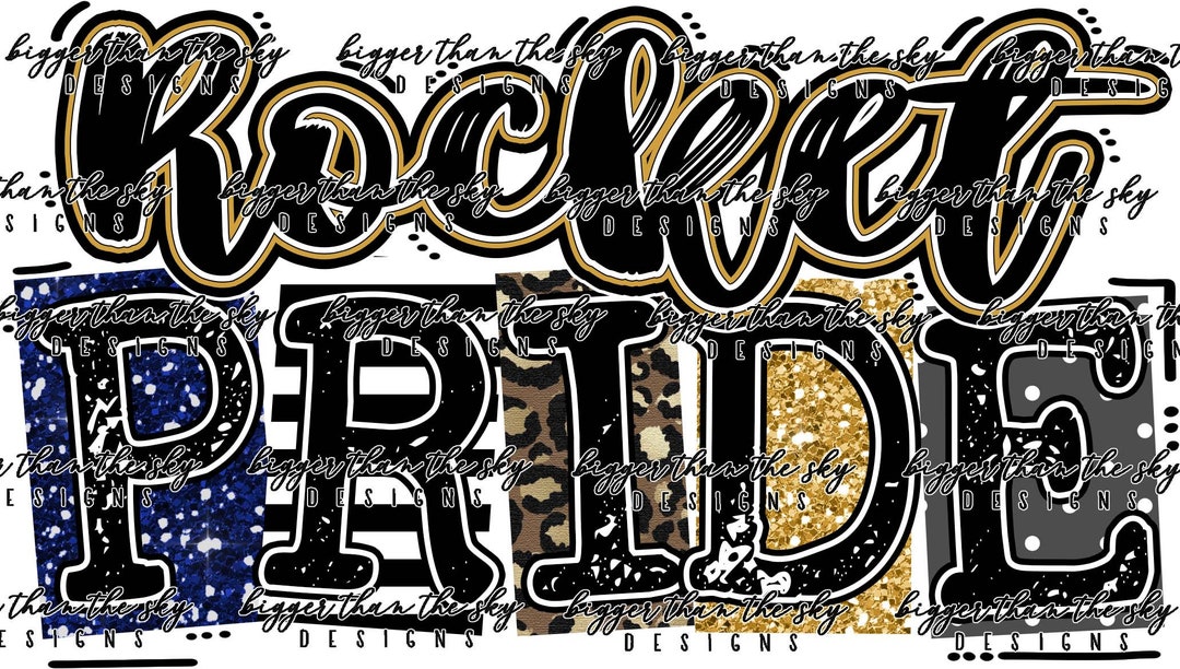 ROCKET Pride Navy Gold Glitter Sublimation PNG Digital Download - Etsy
