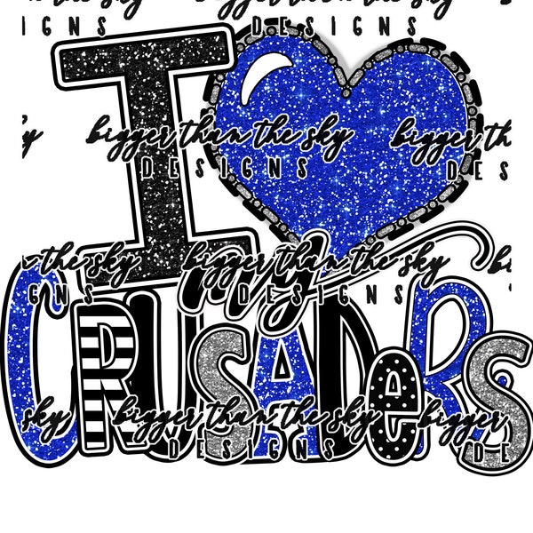 Crusaders Svg With Heart - Etsy