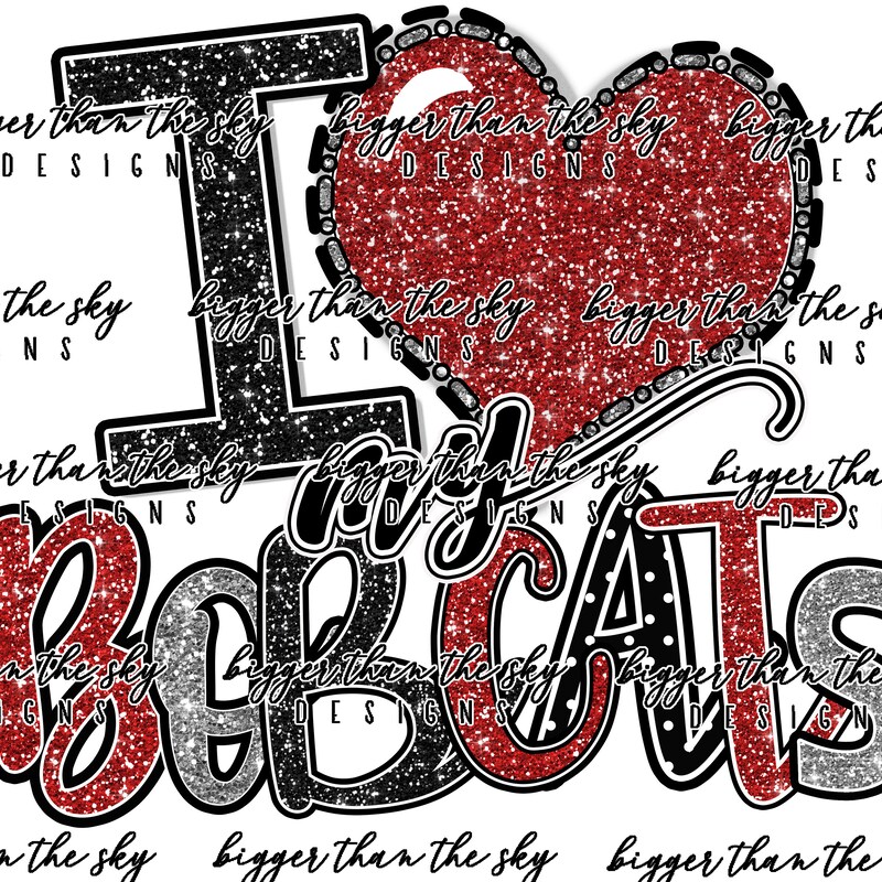 Red Bobcats Png - Etsy