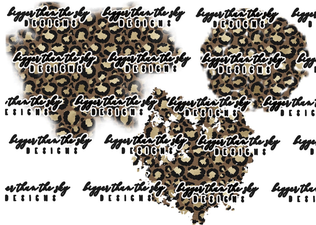 Leopard Patches Bundle 3 PNG FILES Sublimation PNG Digital Download - Etsy