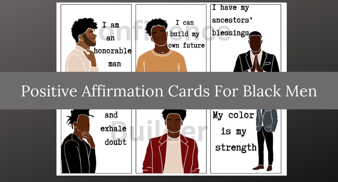 Empowering Affirmation Cards for Black Men: Strength & Greatness ...