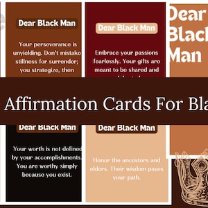 Dear Black Man Affirmation Cards Self Love Gifts for Men Black Men ...