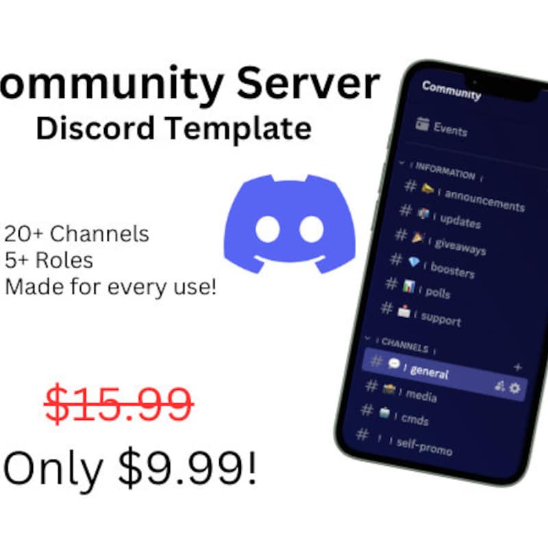 Discord Server Template - Etsy