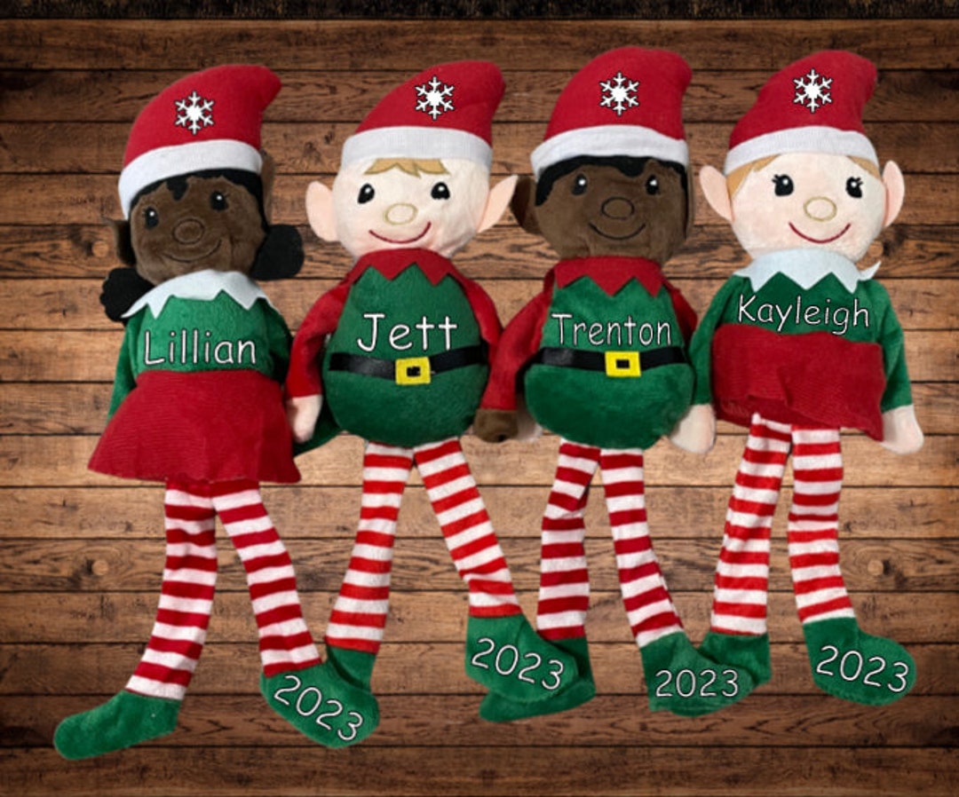 Personalized Christmas Elf Plush: Holiday Cuddle Buddy - Etsy