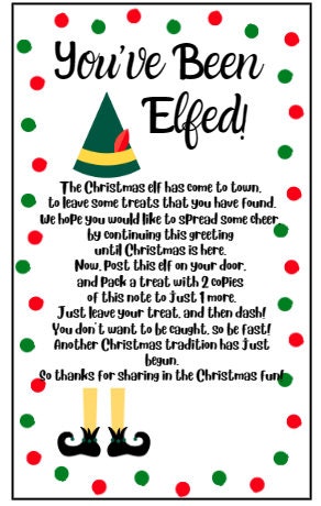 We've Been Elf'ed, Elf'ed, Elf Basket, Holiday Neighbor Gifts - Etsy