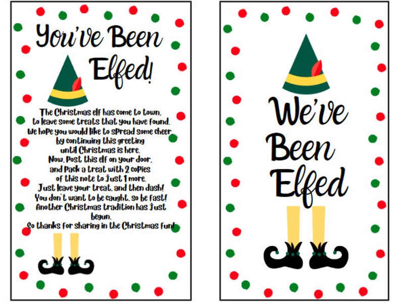 We've Been Elf'ed, Elf'ed, Elf Basket, Holiday Neighbor Gifts - Etsy