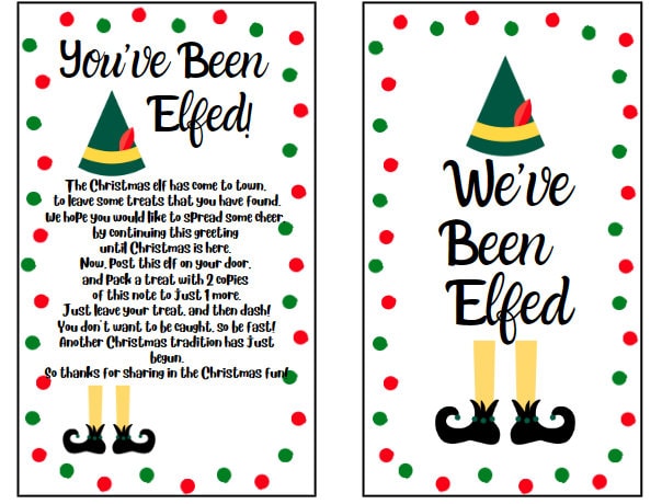 We've Been Elf'ed, Elf'ed, Elf Basket, Holiday Neighbor Gifts - Etsy
