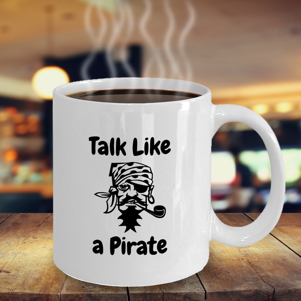 Pirate Coffee Mug Gift for Pirates Fans Talk Like a Pirate Day - Etsy