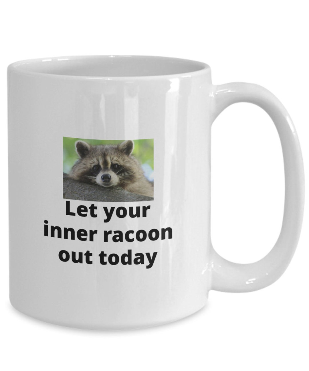 Racoon Coffee Mug Gift for Racoon Lovers Inner Racoon - Etsy