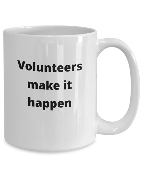 Volunteer appreciation mug gift for volunteers volunteer thank | Etsy