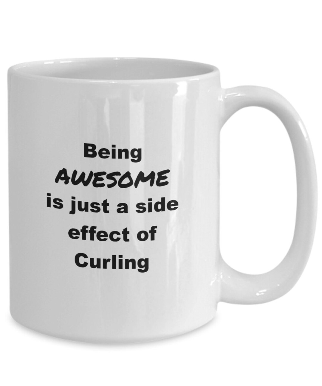Curling Coffee Mug Awesome Gift for Curlers Lead Second Third and Skip ...