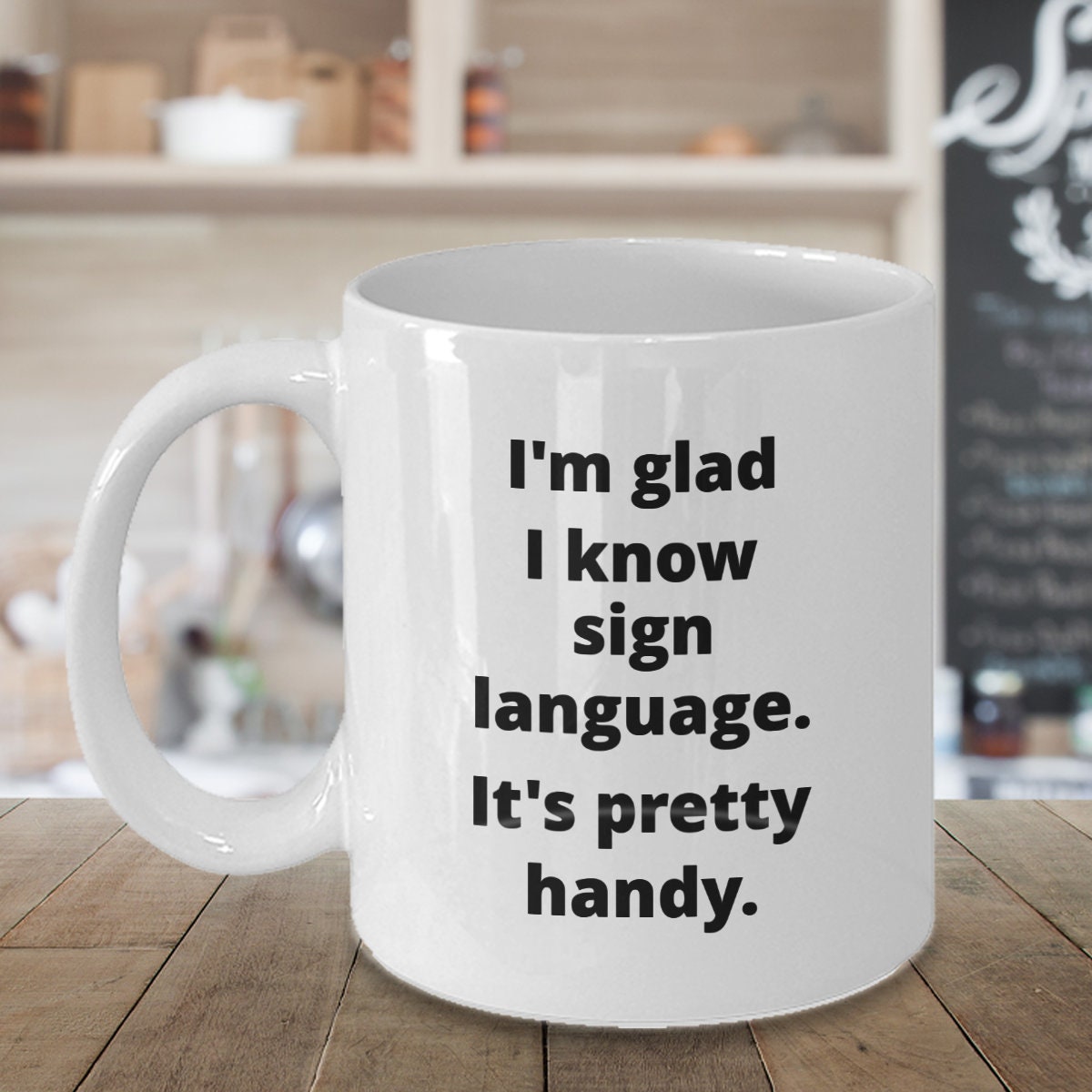 Sign Language Mug Sign Language Gift Coffee Mug Sign Language Gag Gift ...